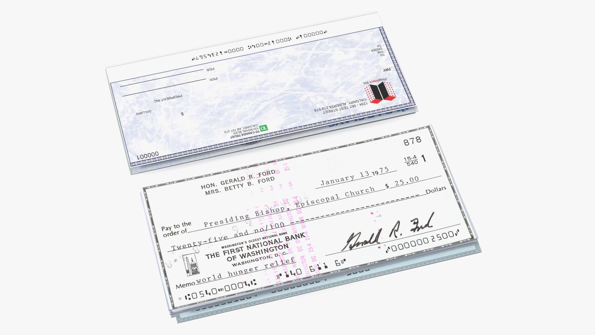 Bank Cheque 3D Model - TurboSquid 2061265