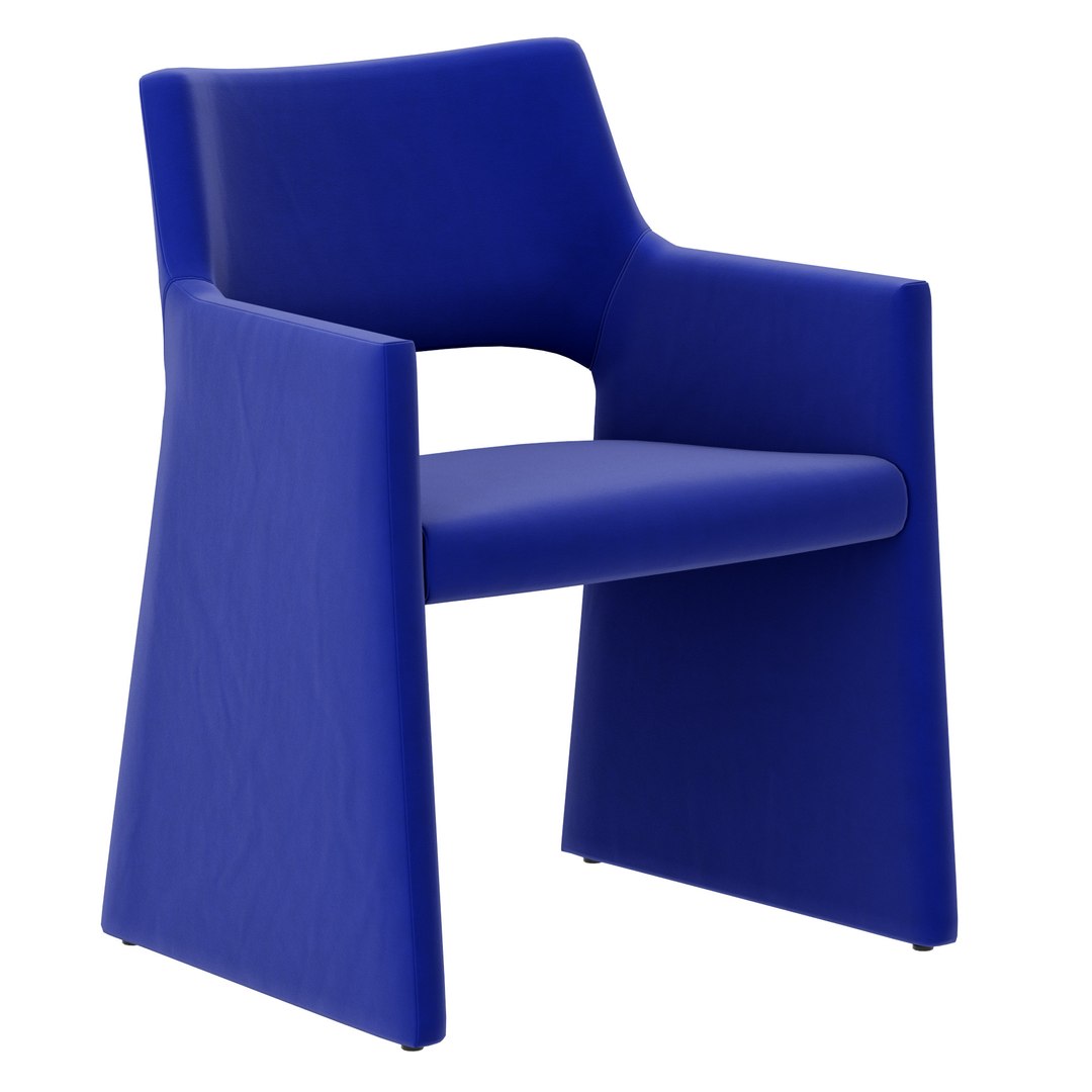 Foley Faux Mohair Dining Armchair CB2 Model - TurboSquid 2047788