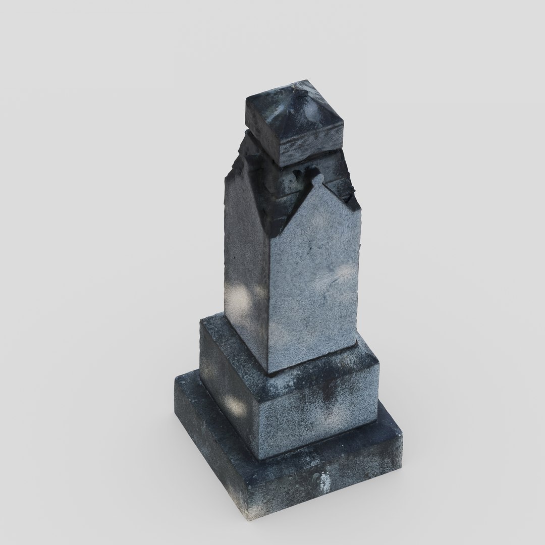 3D 3d Scanned Tombstone 21 - TurboSquid 2015085