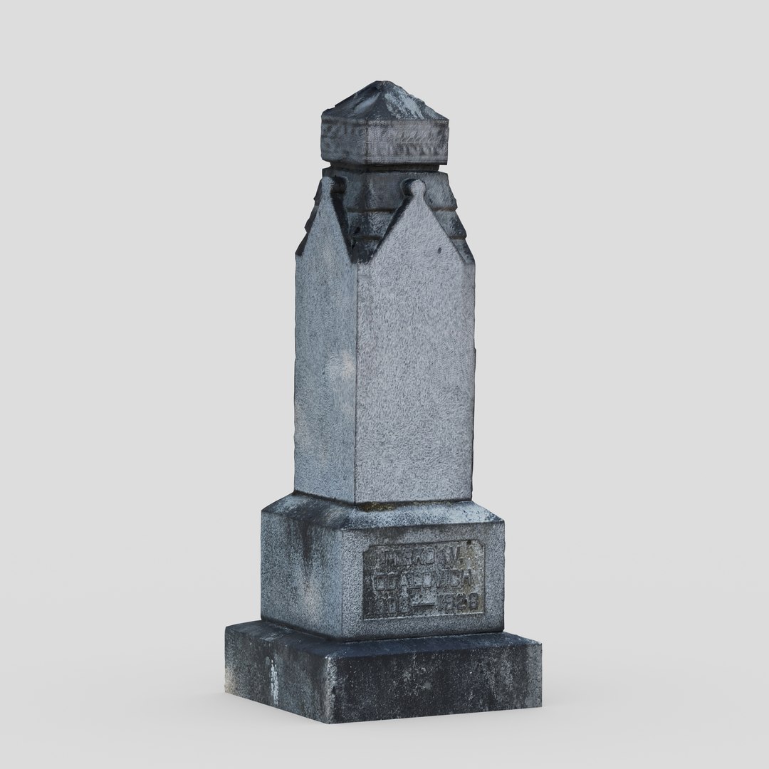 3D 3d Scanned Tombstone 21 - TurboSquid 2015085