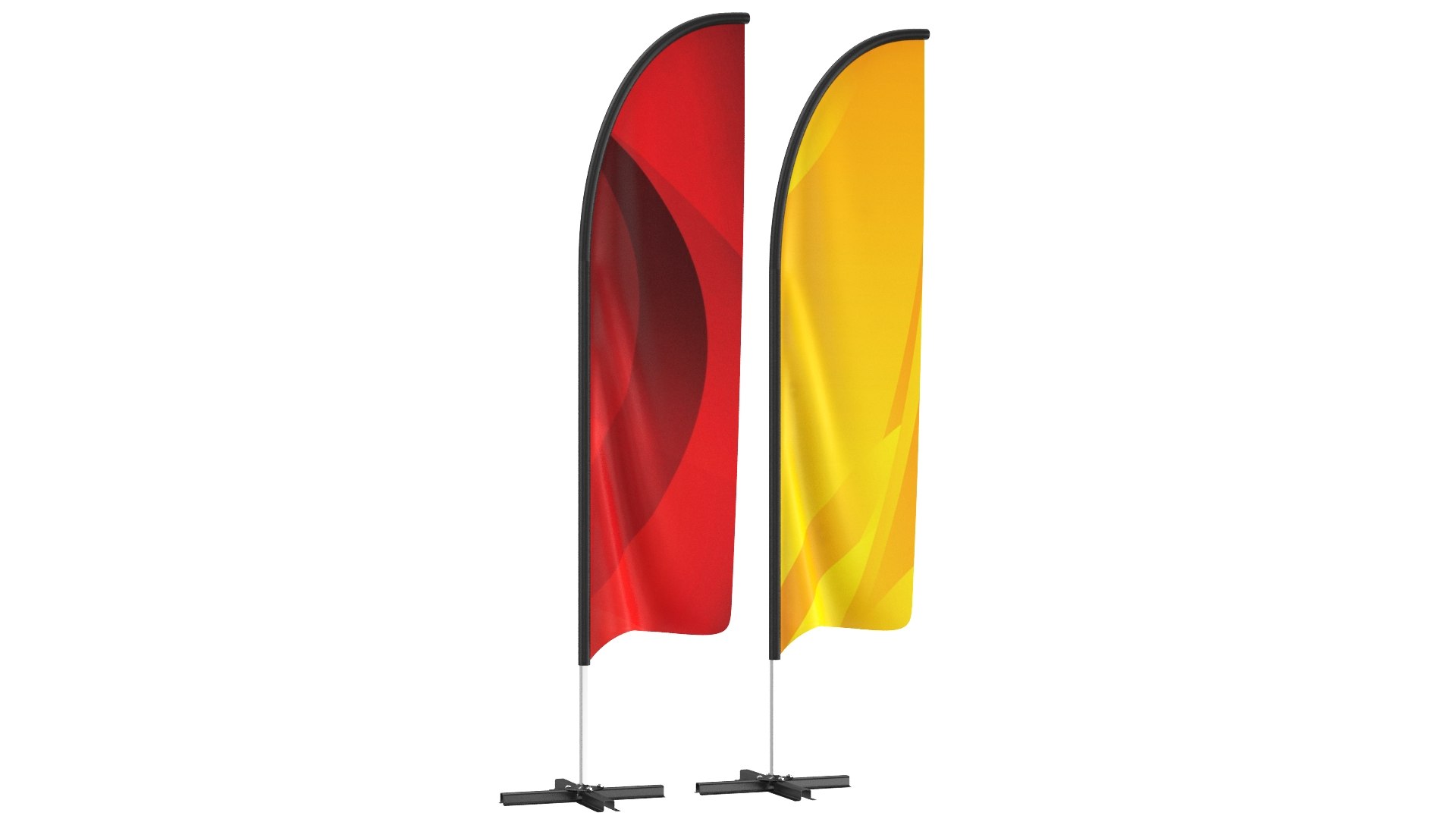 Detailed Flag Banners Collection 3D - TurboSquid 2072123