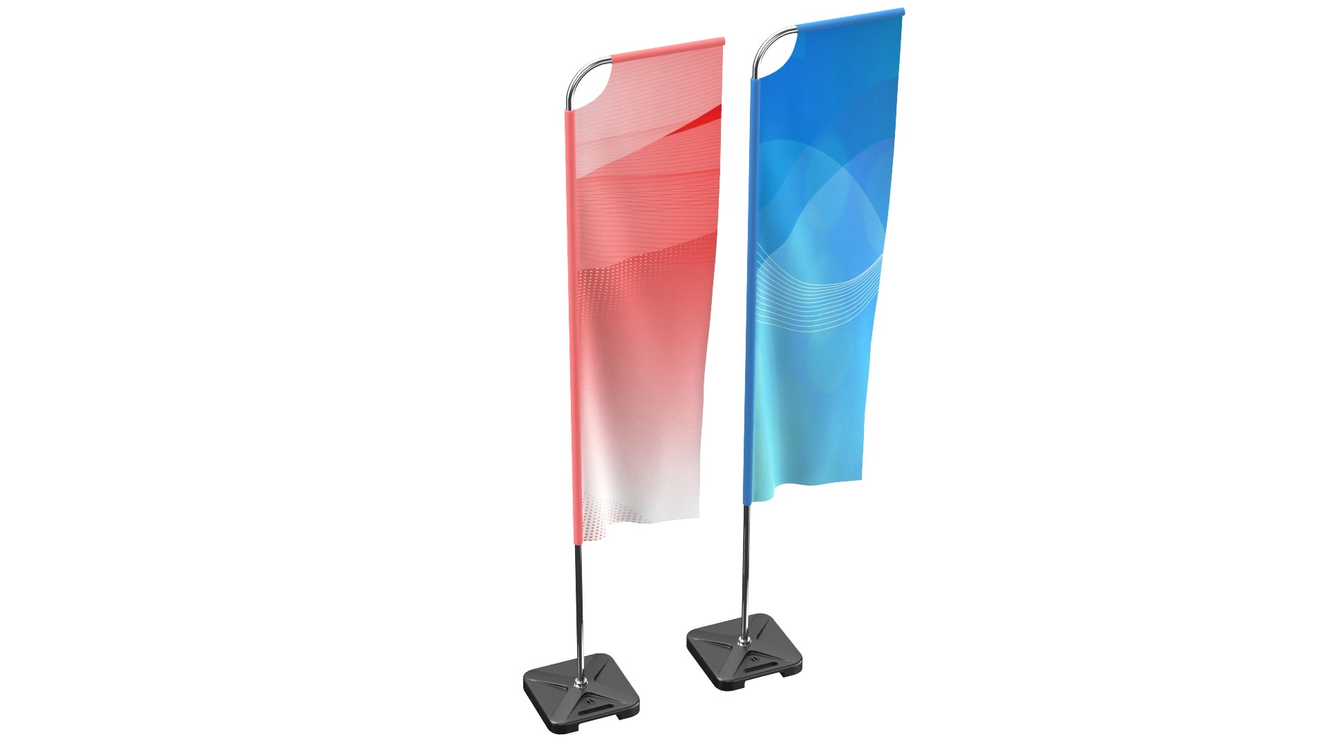 Detailed Flag Banners Collection 3D - TurboSquid 2072123