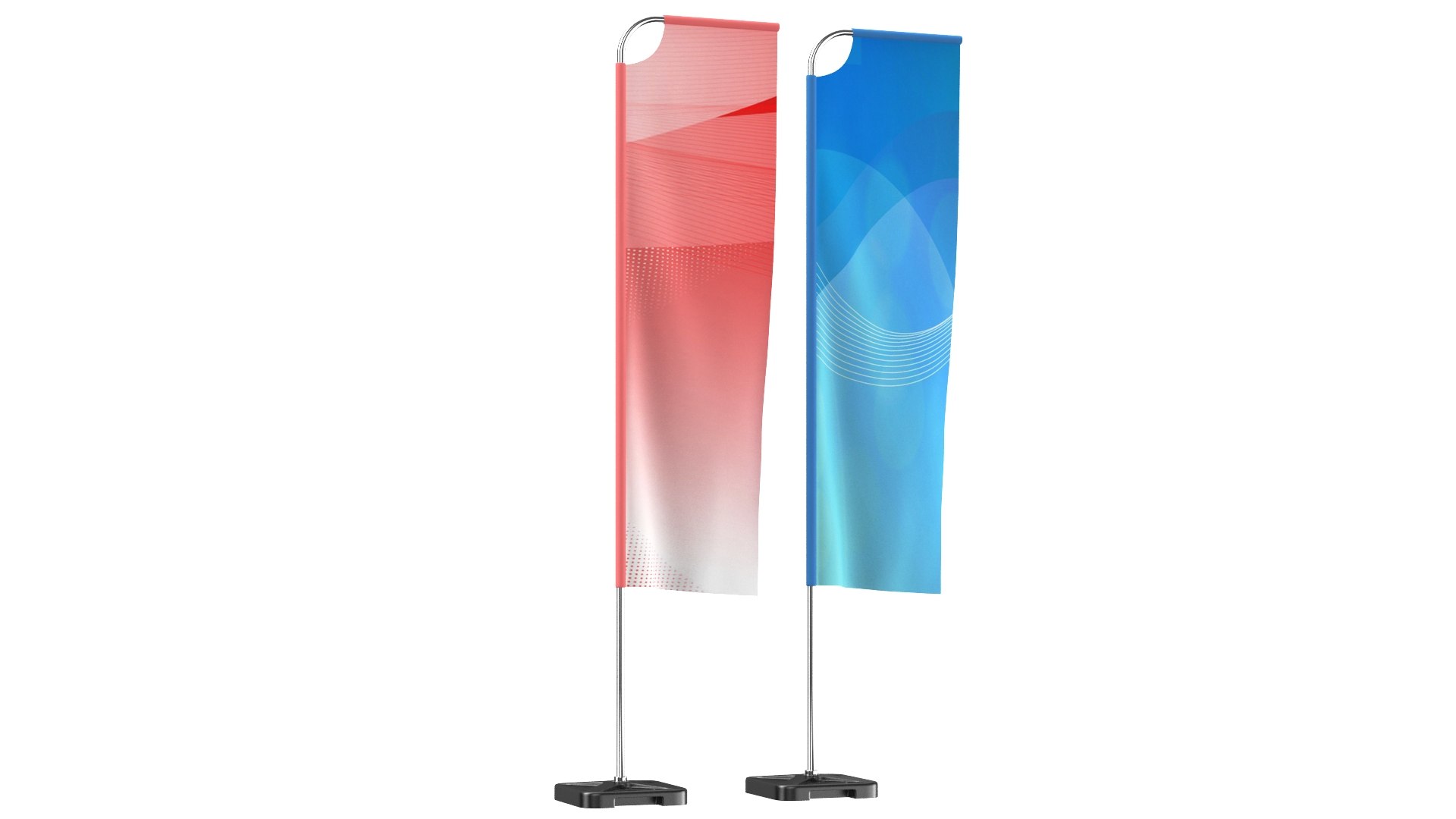 Detailed Flag Banners Collection 3D - TurboSquid 2072123