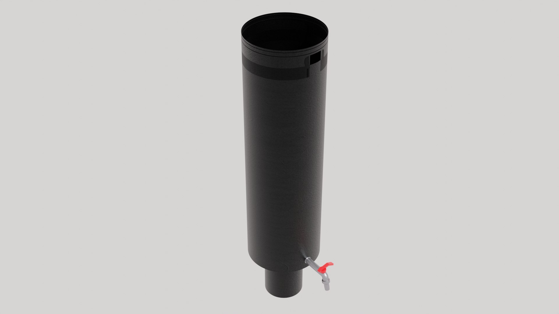 3D Black Chimney Stove Pipe Set Model - TurboSquid 2070912
