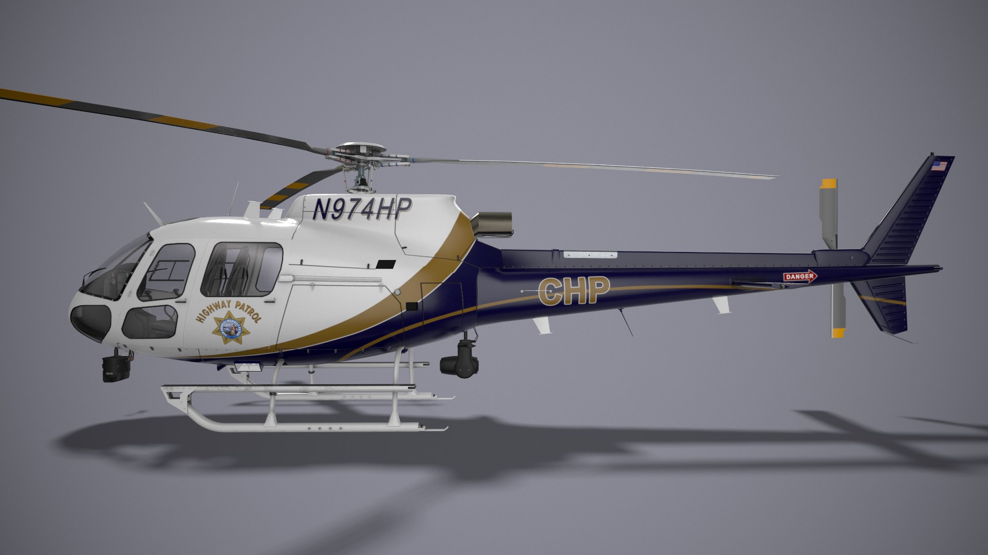 AS-350 Police Helicopters Collection Vol.1 3D - TurboSquid 2396329