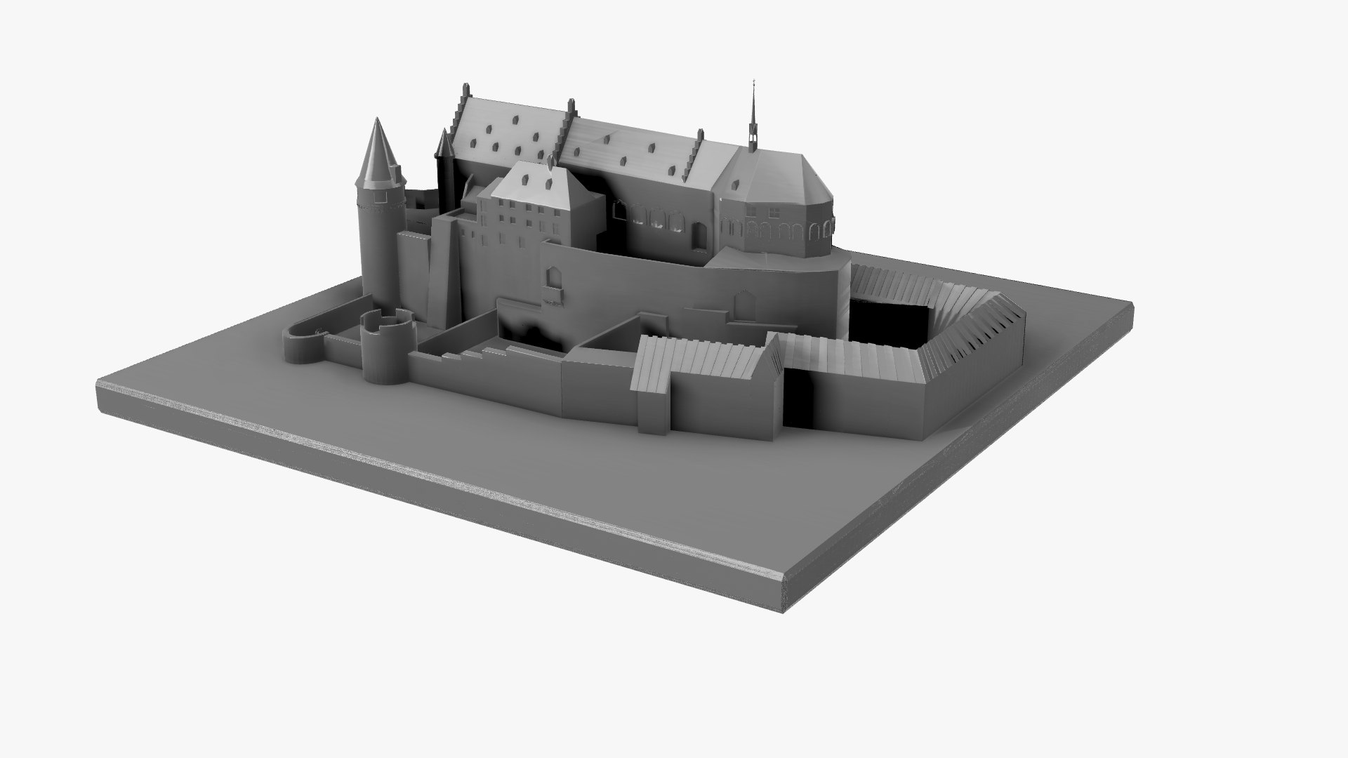 Vianden Castle Reproduction 3D Model - TurboSquid 1972001
