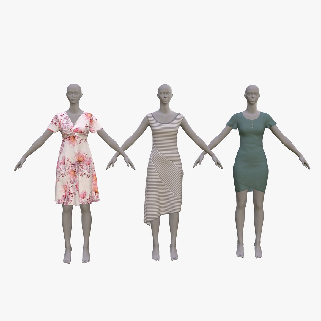 3D 3D Dress collection - TurboSquid 2167171