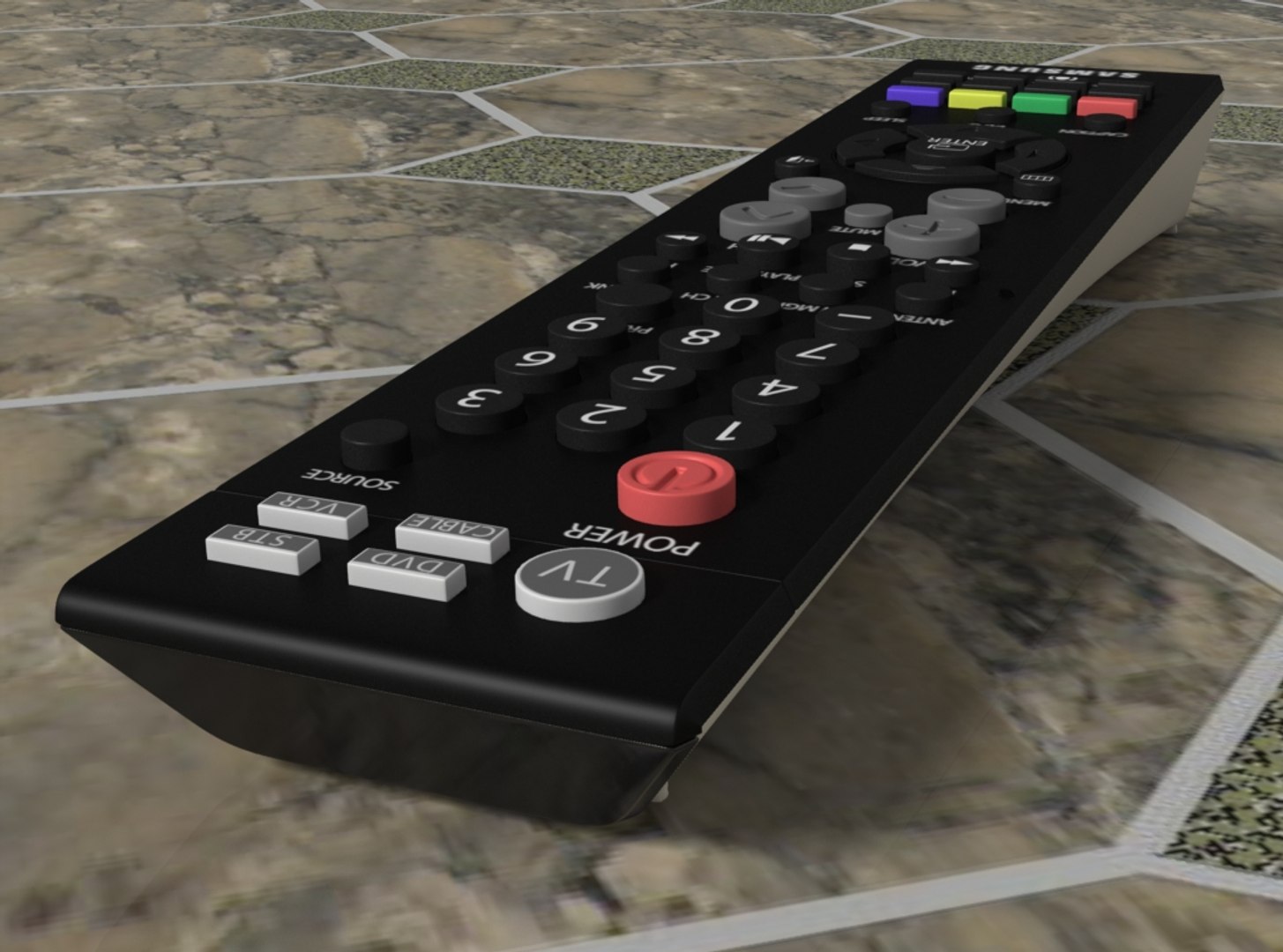 3d Model Tv Remote