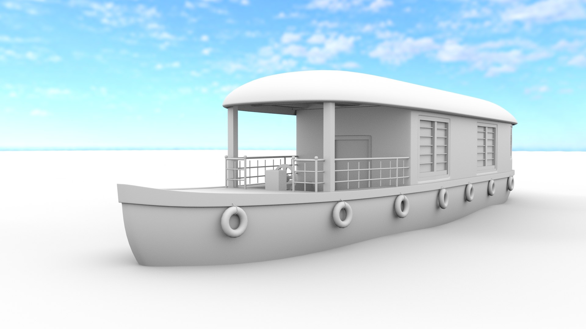 Boat Boathouse House 3D Model - TurboSquid 1397948