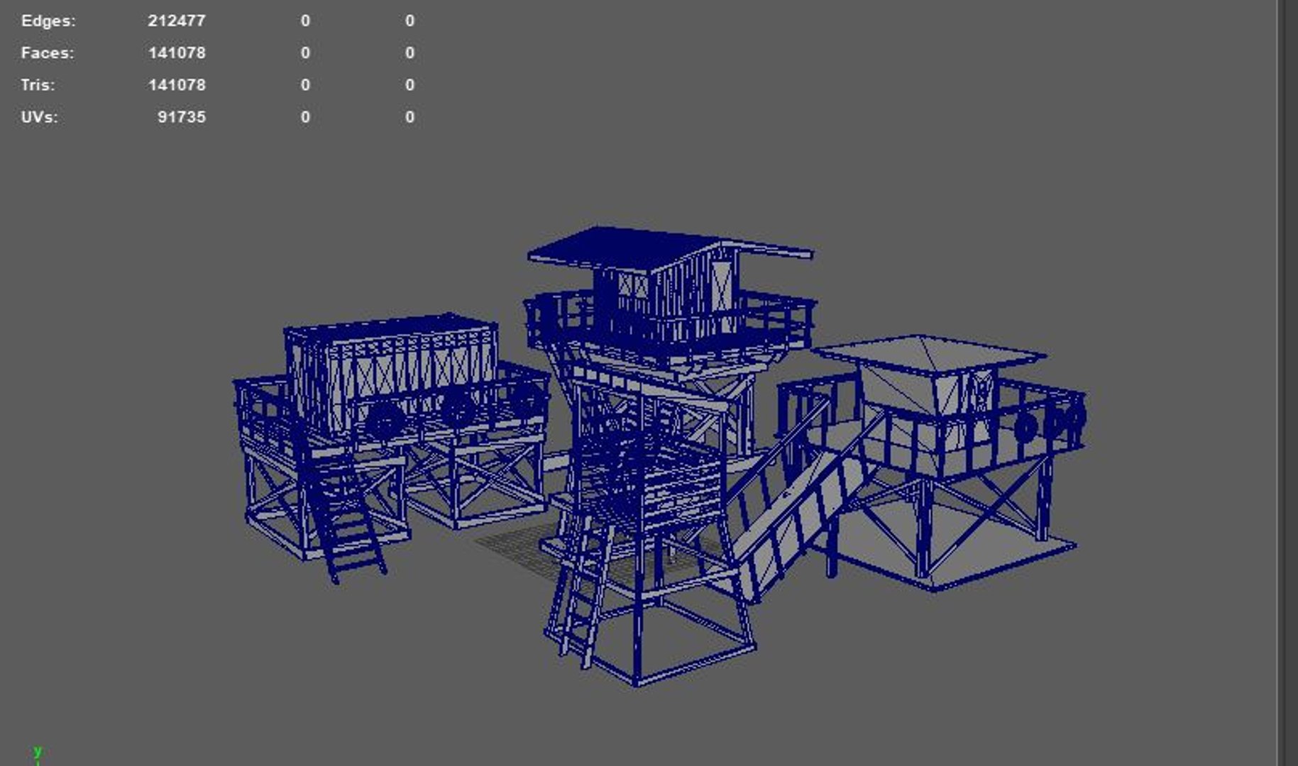 3D Model Outdoor Beach Lifeguard Pack 3D Model - TurboSquid 2344411