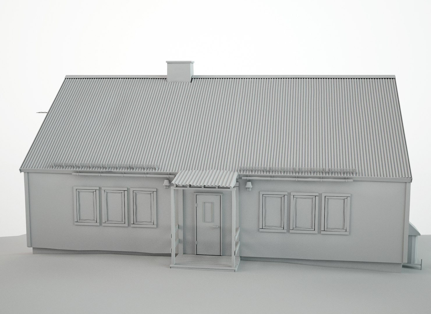 Cabin snow model - TurboSquid 1245769