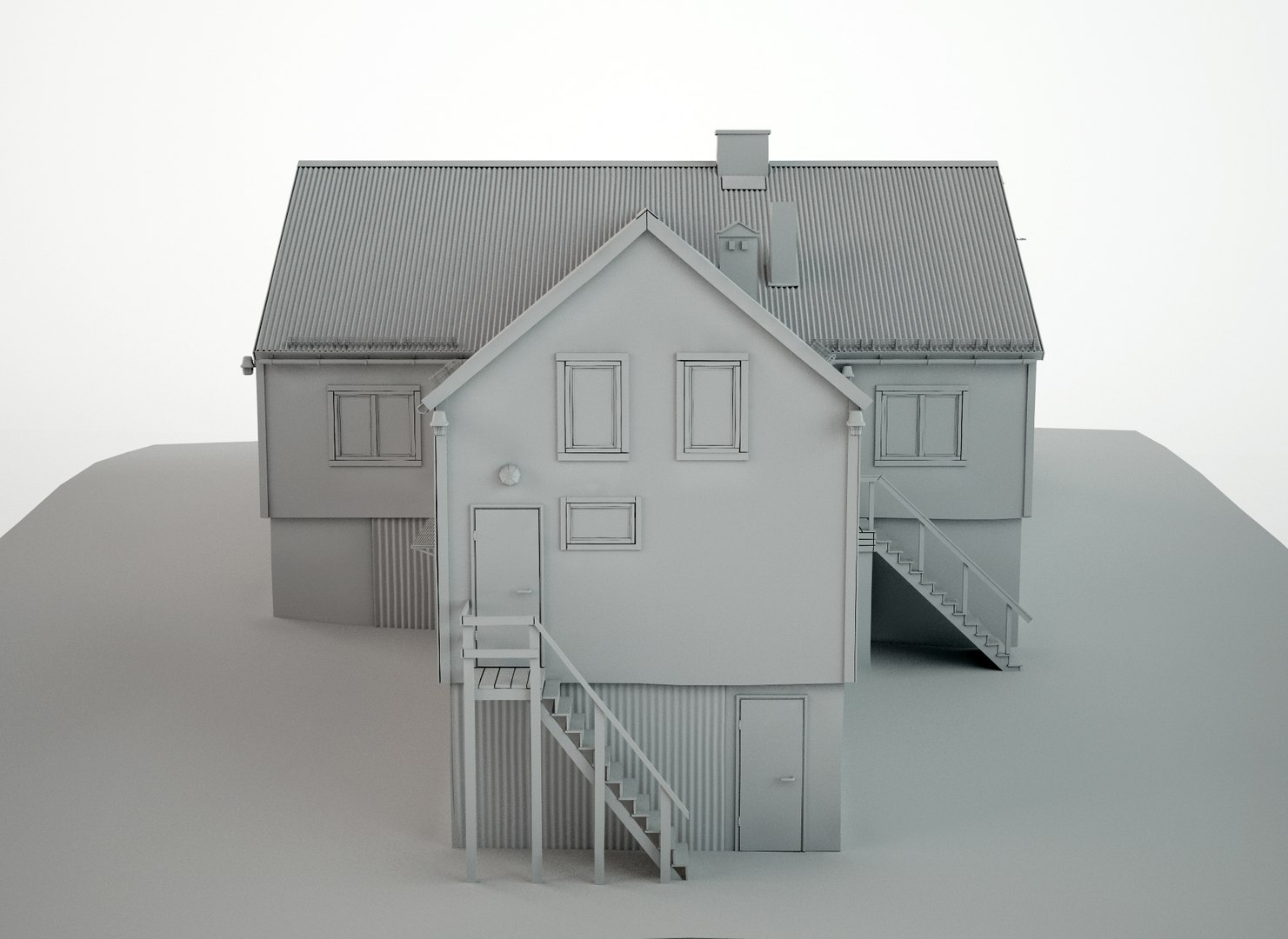 Cabin snow model - TurboSquid 1245769