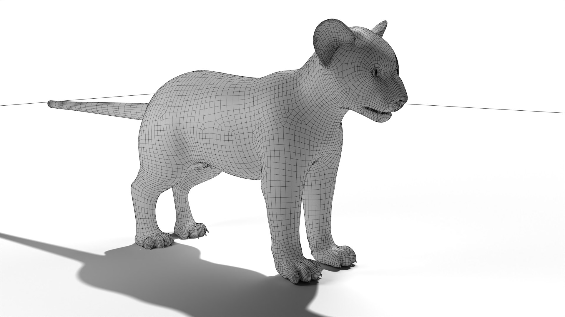 3D Fur Baby Black Panther NO Rigged In Blender 3D Model - TurboSquid ...