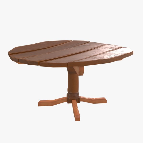 3D Stylized Game Ready Wooden Table - TurboSquid 1986467