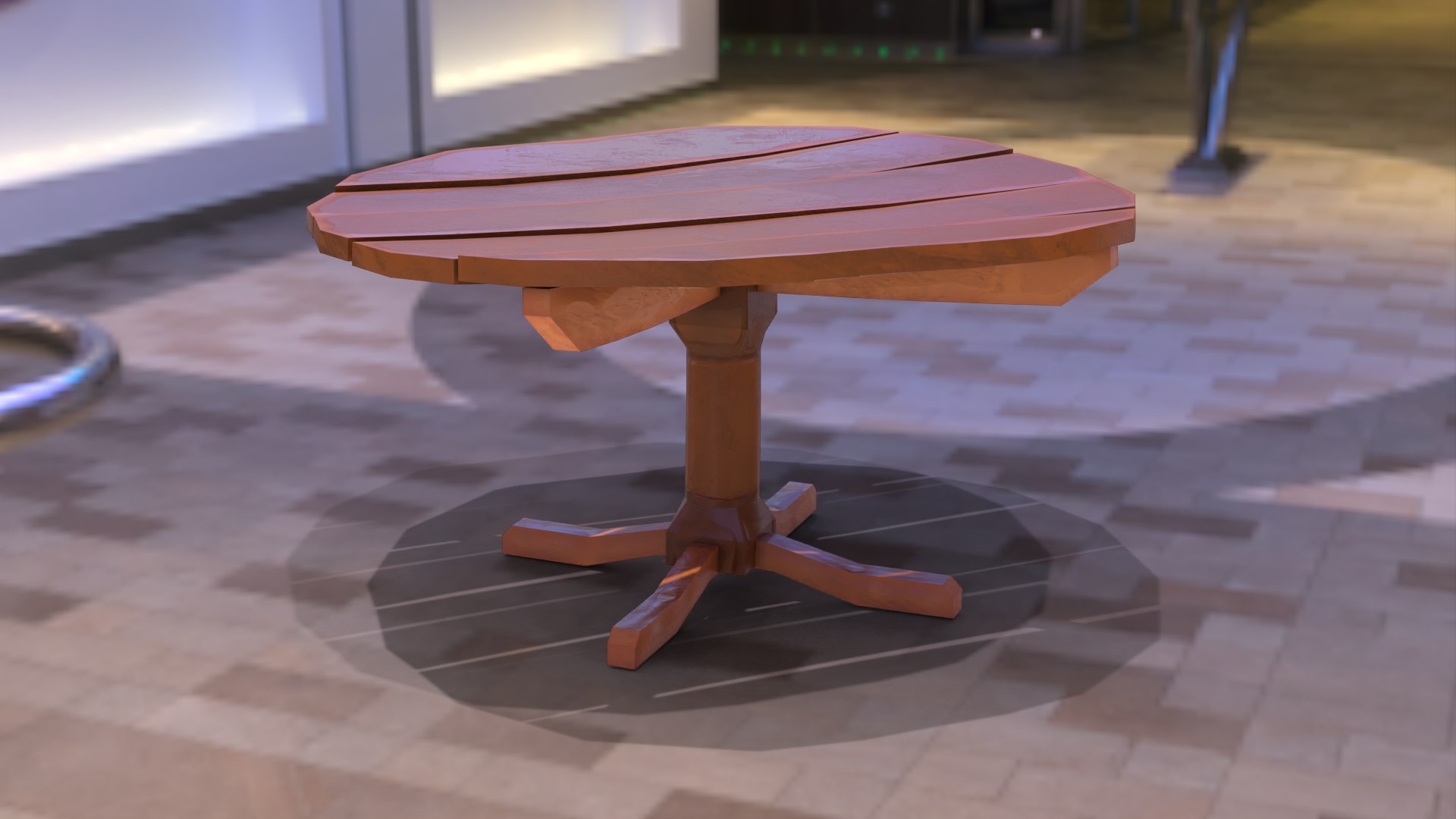 3D Stylized Game Ready Wooden Table - TurboSquid 1986467