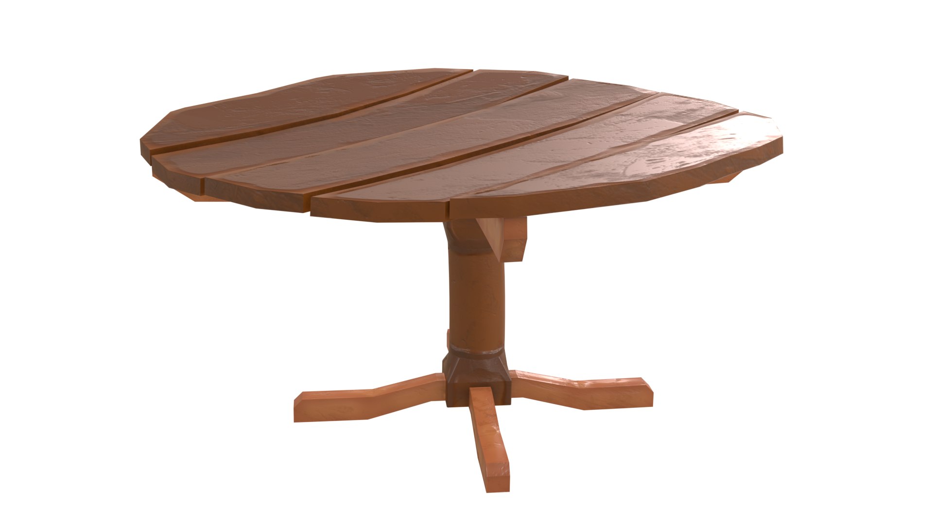 3D Stylized Game Ready Wooden Table - TurboSquid 1986467