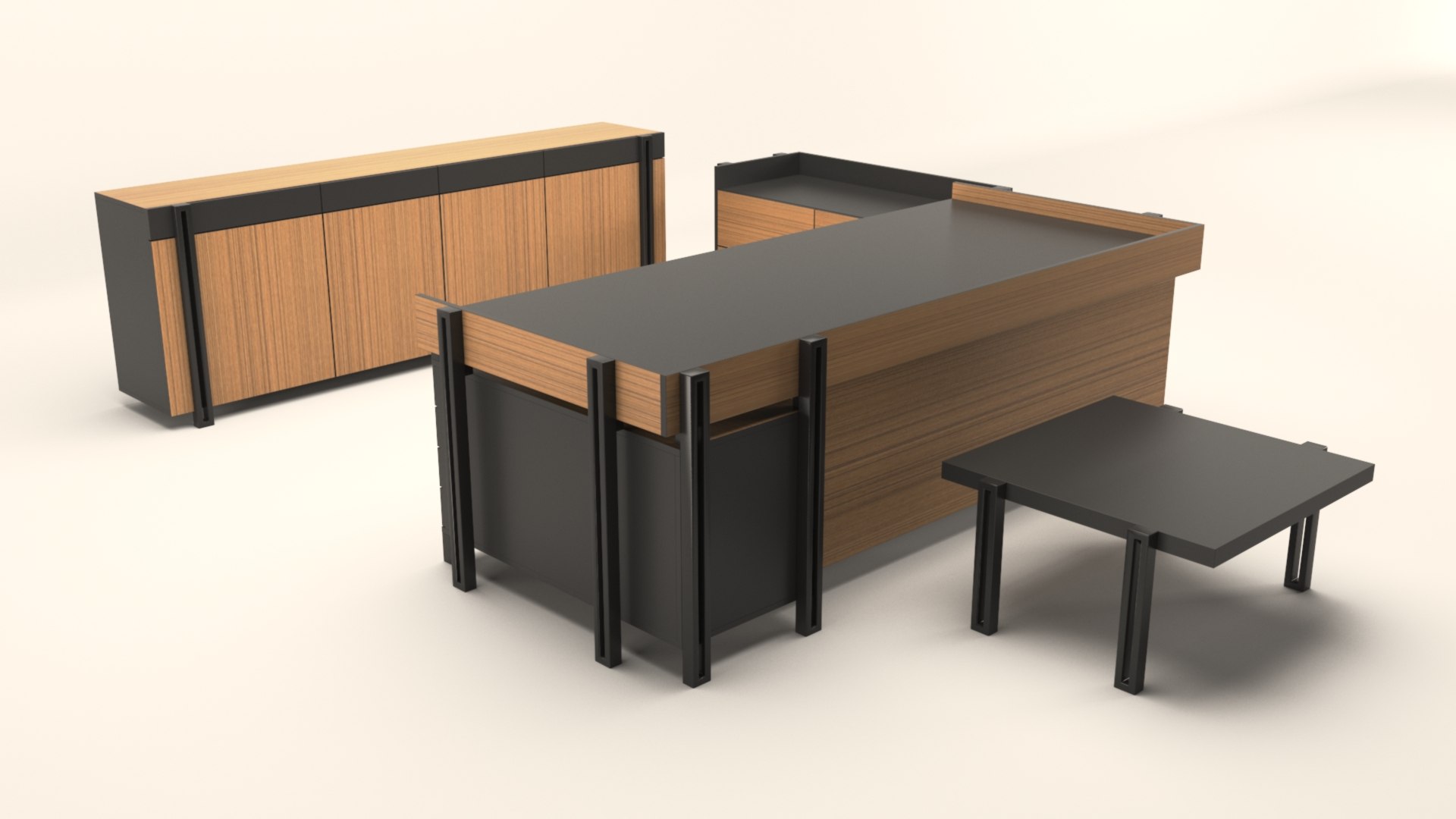 BOSS TABLE 3D model - TurboSquid 1886034