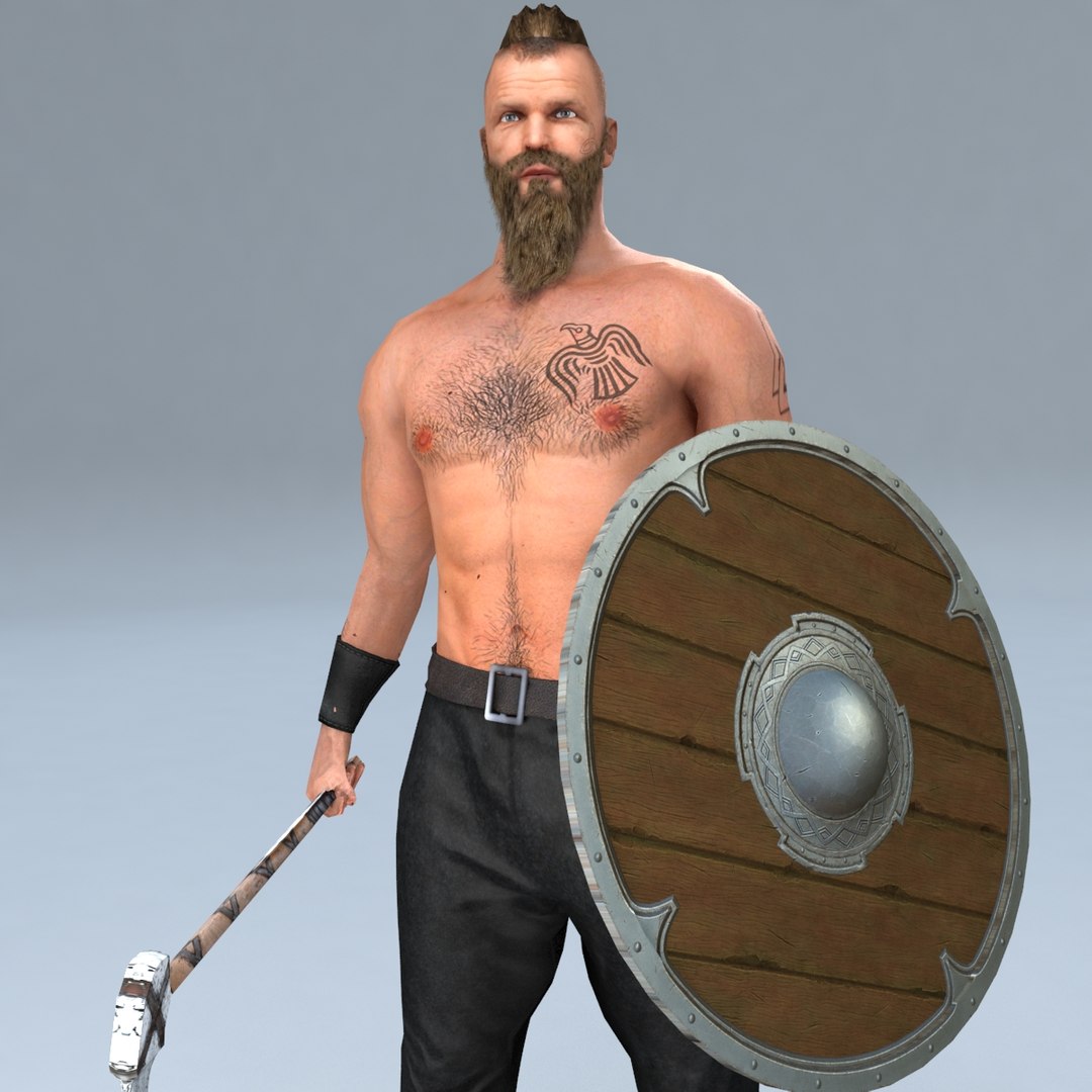 3D Rigged Viking 3 - TurboSquid 1502209