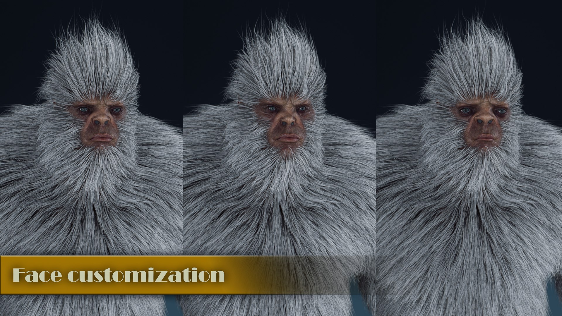 Yeti With Groom Hair 3D Model - TurboSquid 2308198