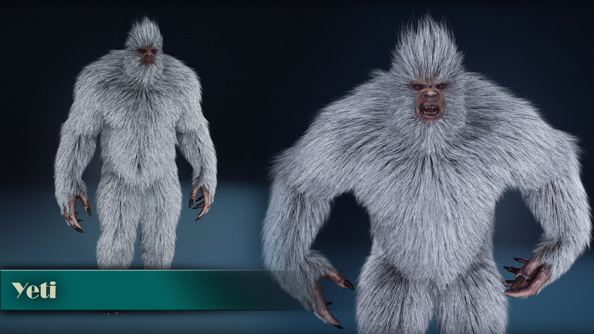 Yeti With Groom Hair 3D Model - TurboSquid 2308198