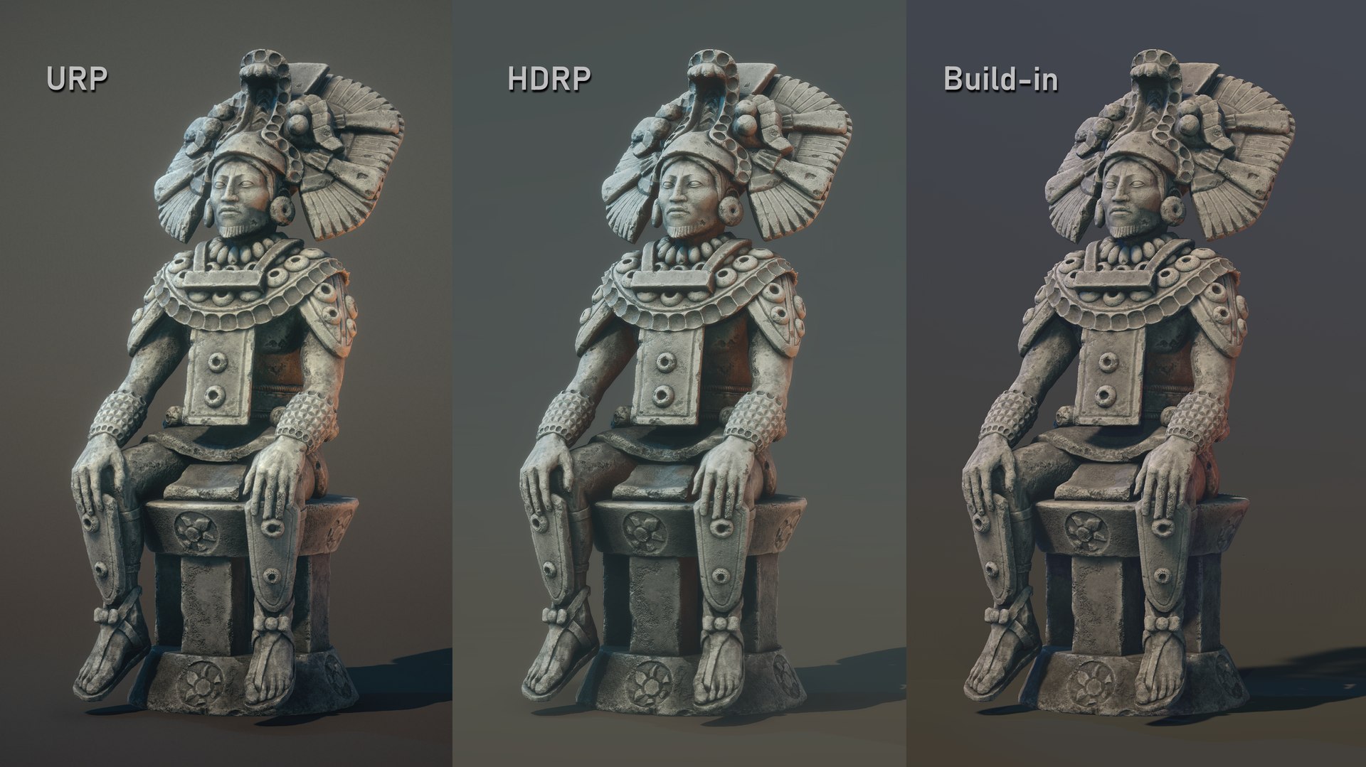 3D Mayan Chief Statue - TurboSquid 2226966