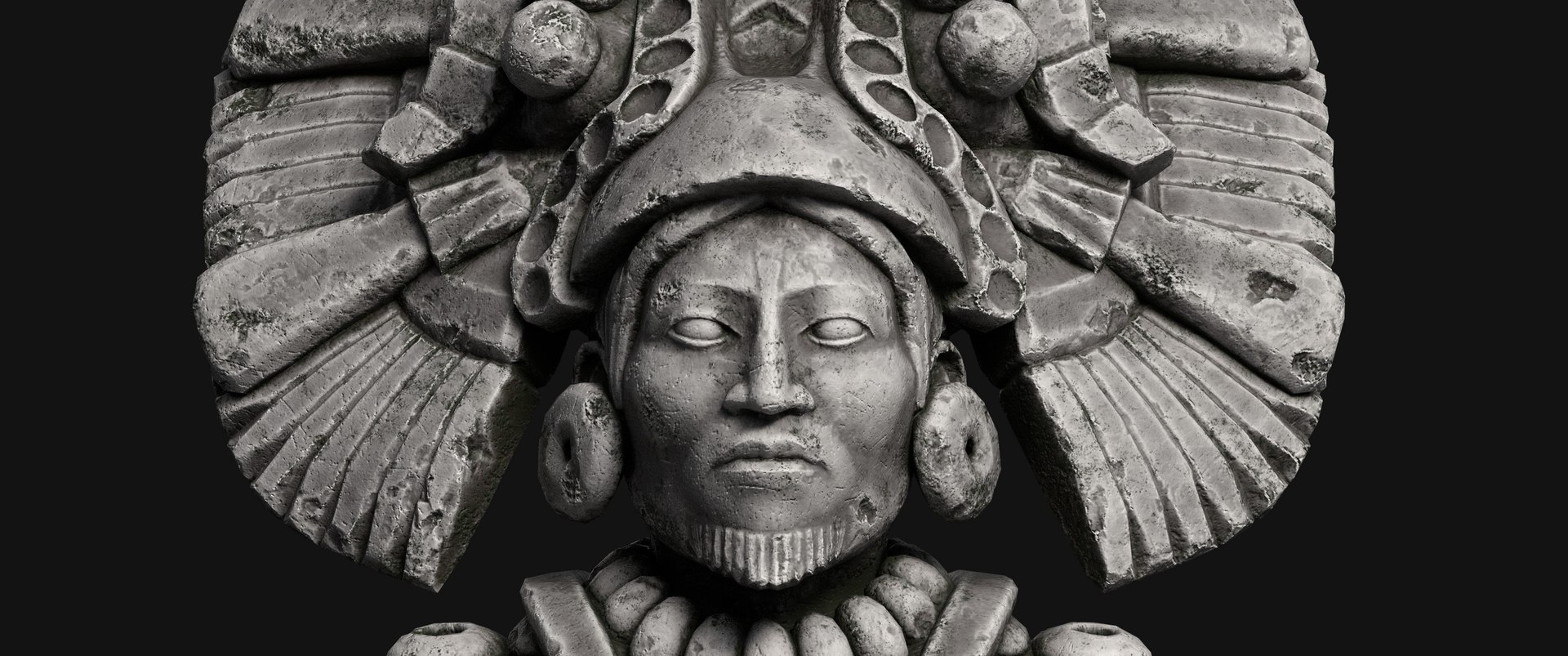 3D Mayan Chief Statue - TurboSquid 2226966