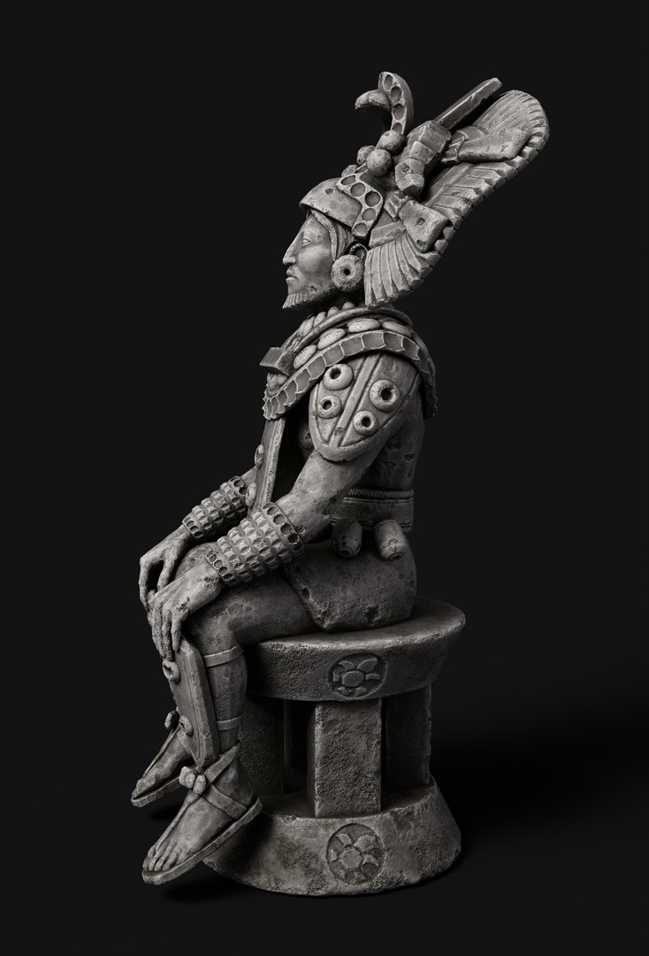 3D Mayan Chief Statue - TurboSquid 2226966