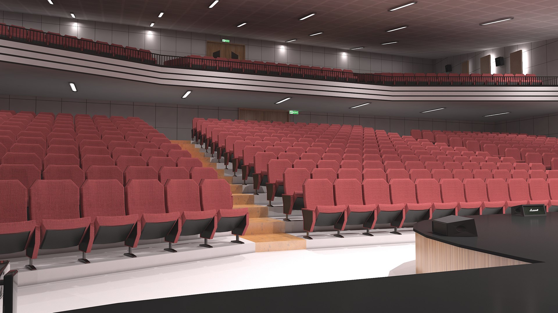 Lecture Hall 3D Model - TurboSquid 1582755