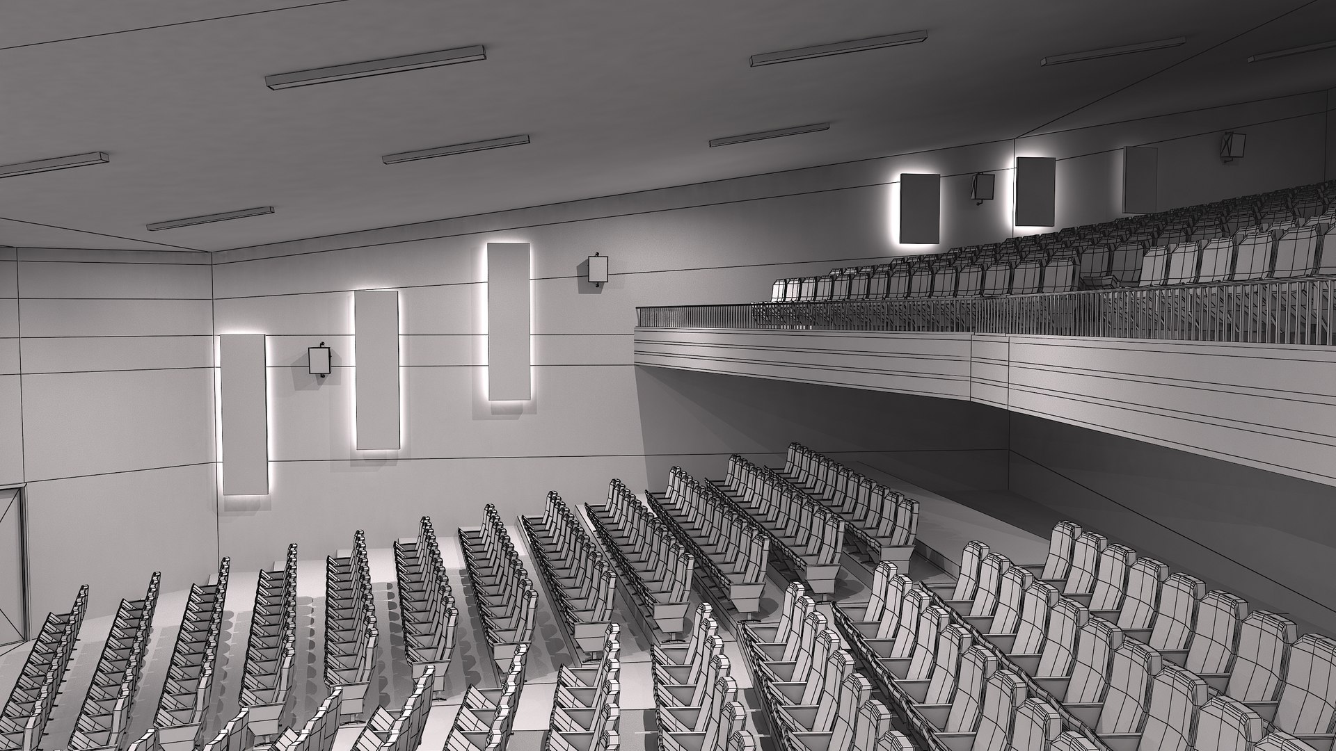Lecture Hall 3D Model - TurboSquid 1582755