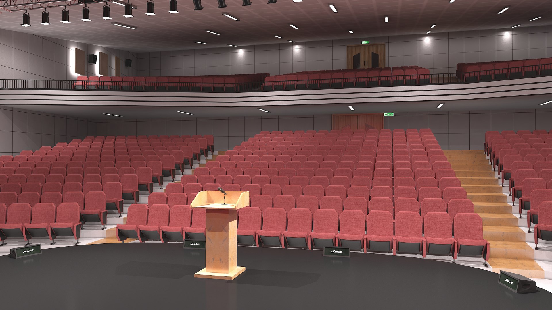 Lecture Hall 3D Model - TurboSquid 1582755
