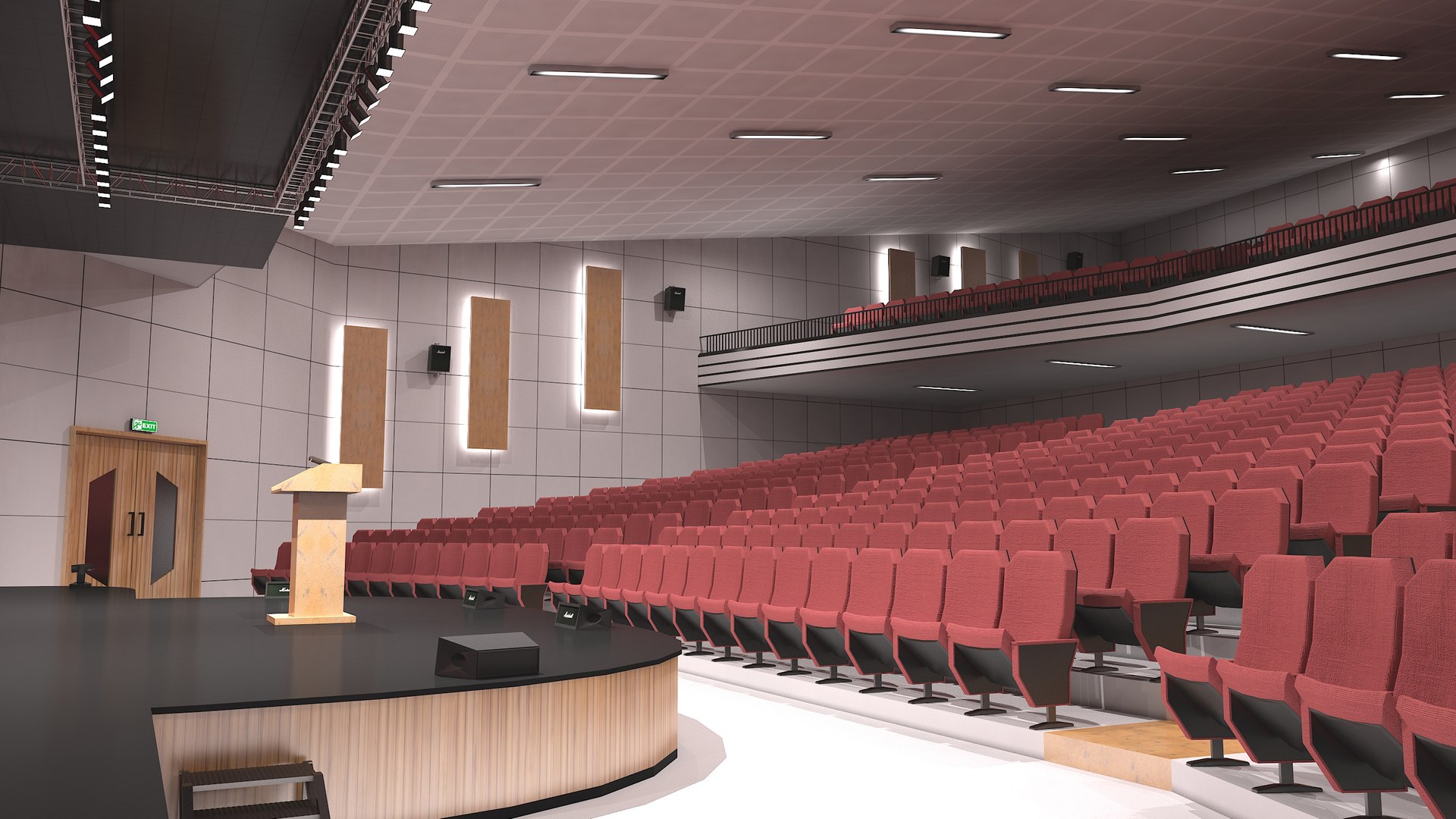 Lecture Hall 3D Model - TurboSquid 1582755