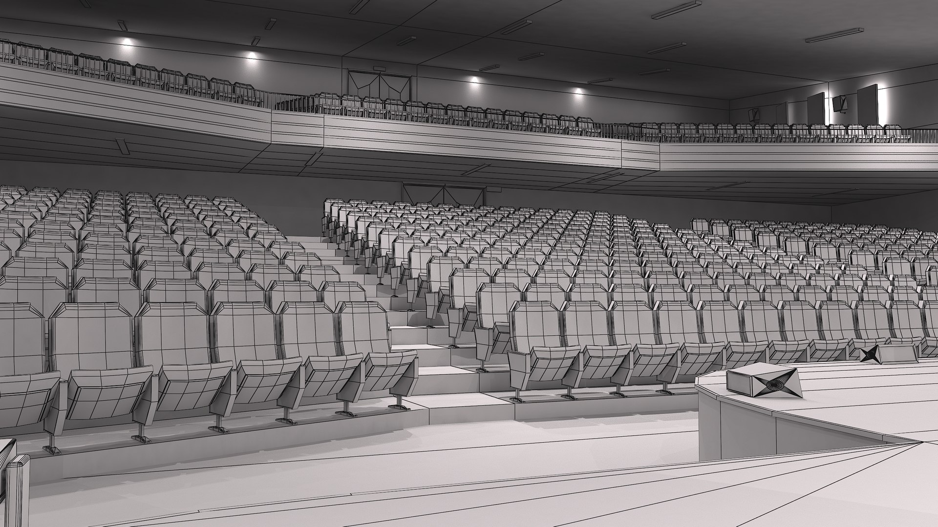 Lecture Hall 3D Model - TurboSquid 1582755
