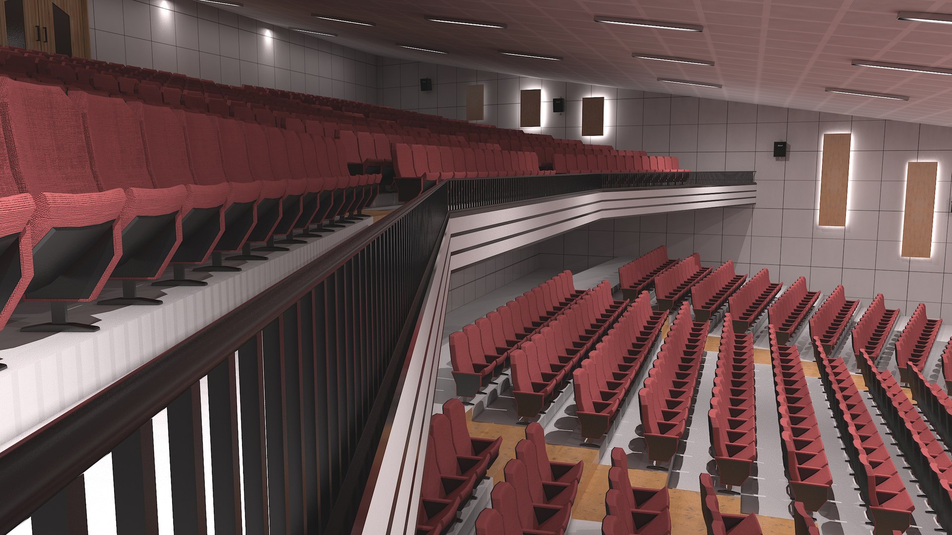 Lecture Hall 3D Model - TurboSquid 1582755