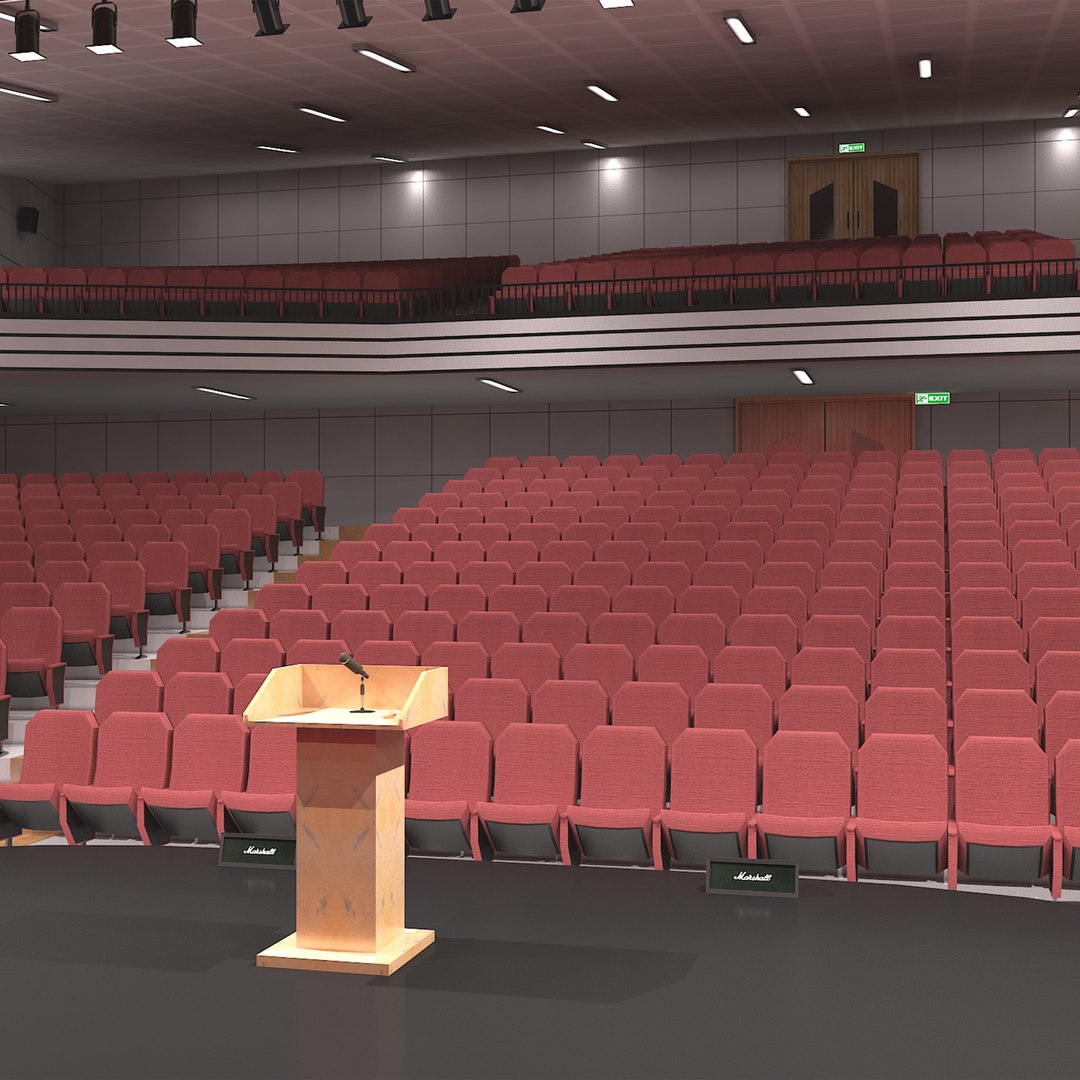 Lecture Hall 3D Model - TurboSquid 1582755