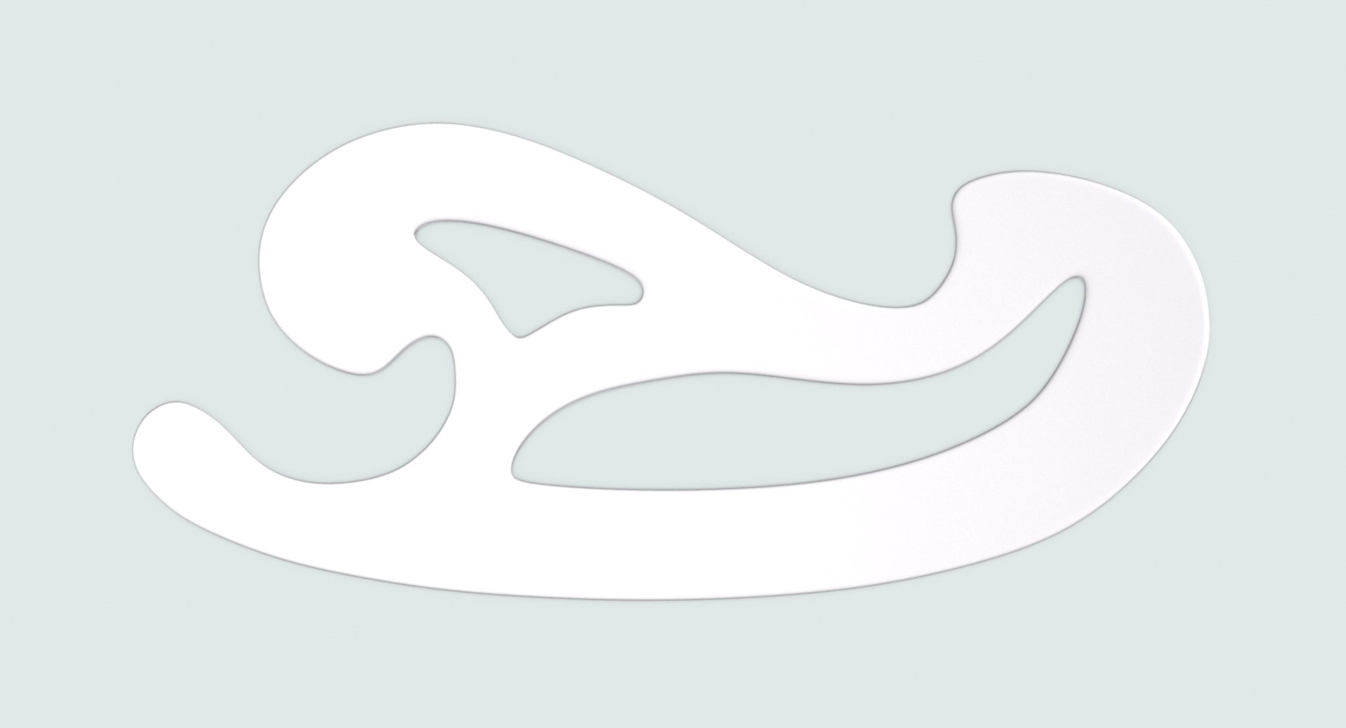 measuring-tool-set---french-curve 3d model