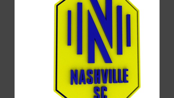 modelo 3d Keychan con el logotipo de Nashville SC imprimible y ...