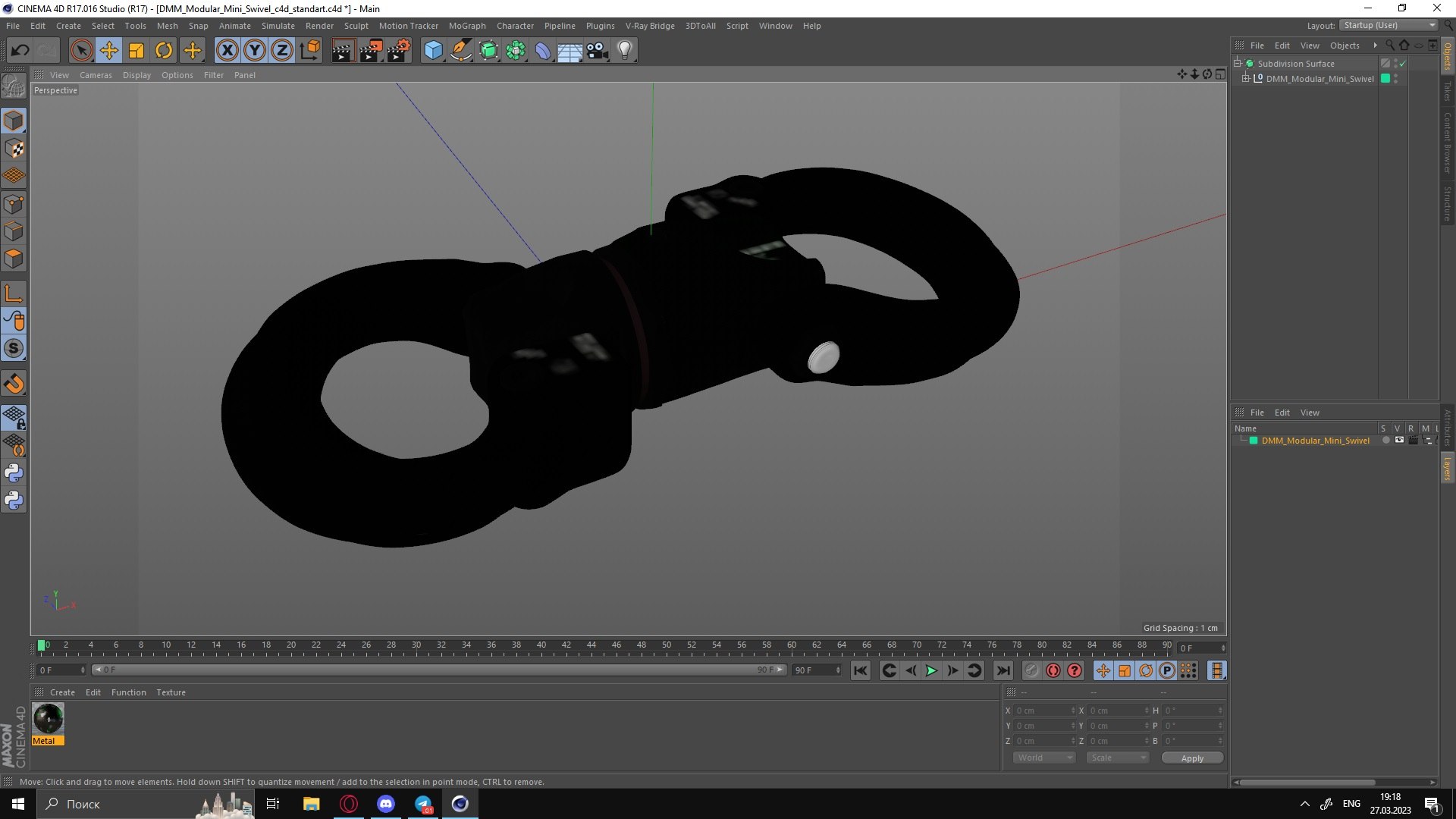 DMM Modular Mini Swivel 3D Model - TurboSquid 2051623