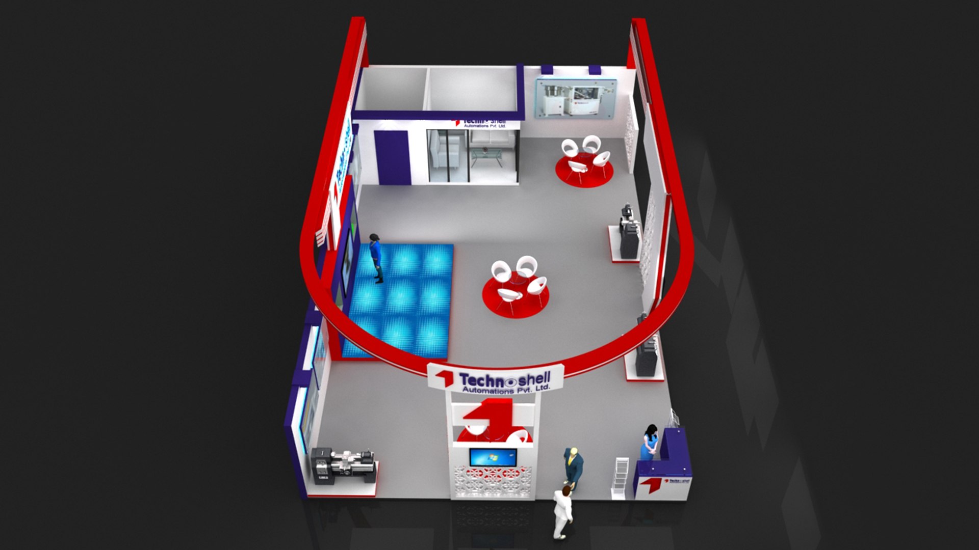 2 SIDE OPEN STAND 3D Model - TurboSquid 1990486