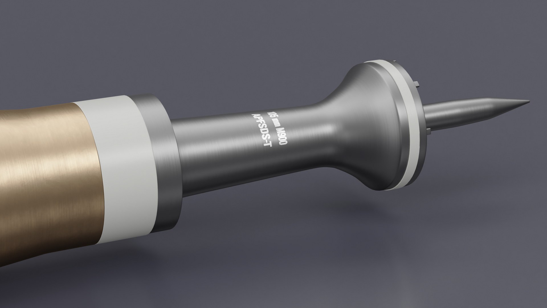 3D 105 Mm Caliber Kinetic Projectile - TurboSquid 2224903