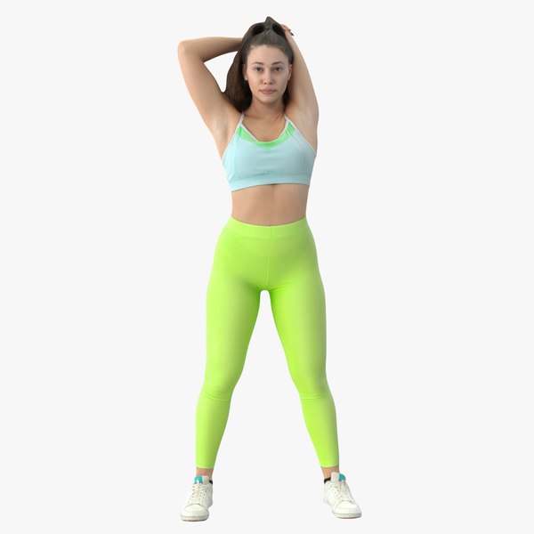 Freya Sport Stretching Pose 02 3D model - TurboSquid 1904697