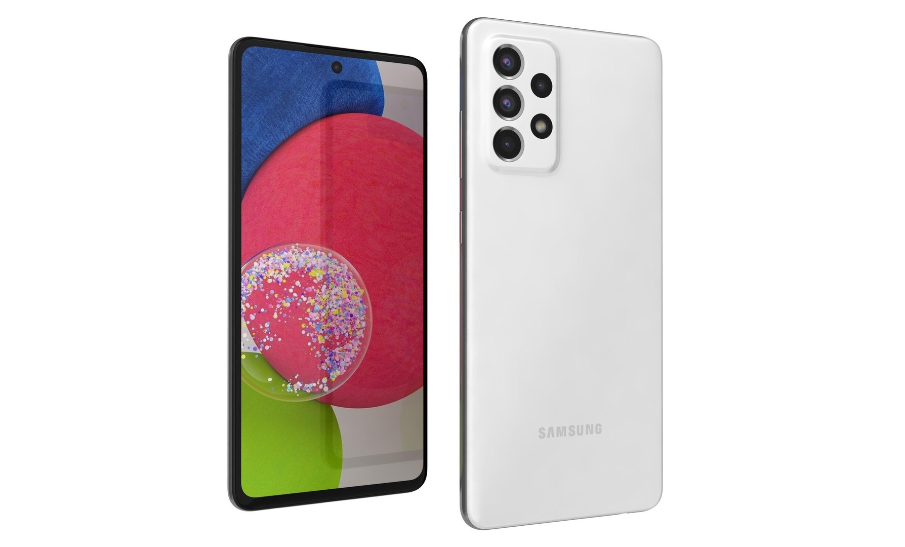 Samsung Galaxy A52s White model - TurboSquid 1783895