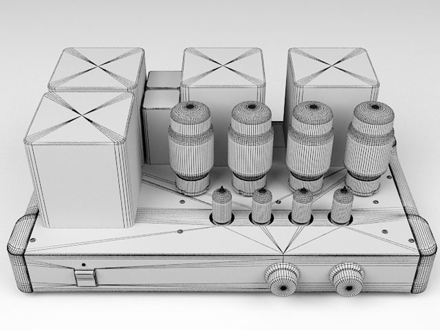 Hi-fi Tube Amplifier 3d Model