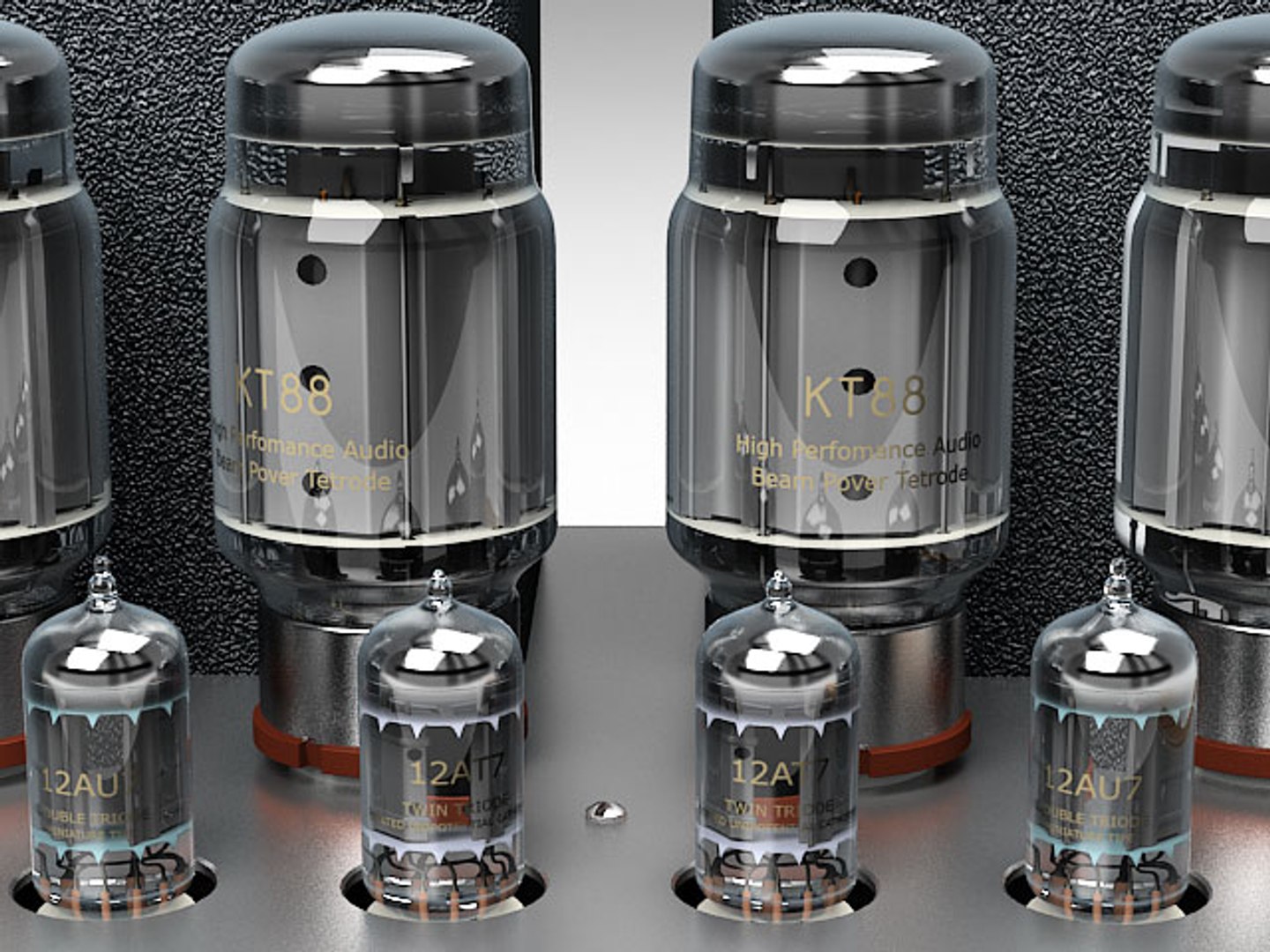 Hi-fi Tube Amplifier 3d Model