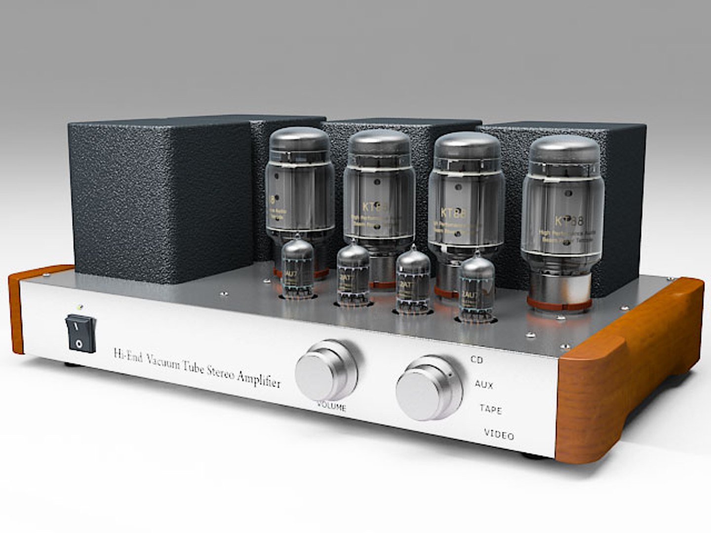 Hi-fi Tube Amplifier 3d Model