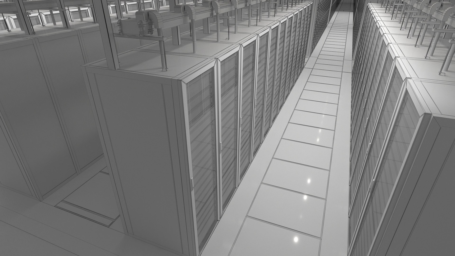 Data Server Center 3D - TurboSquid 1977385