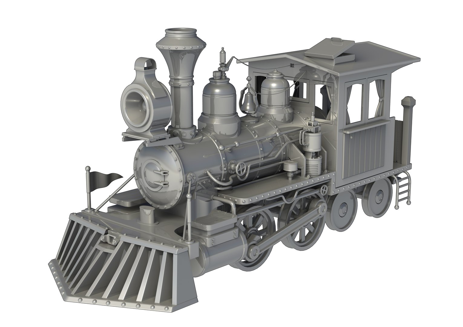 3d Model Classic Train