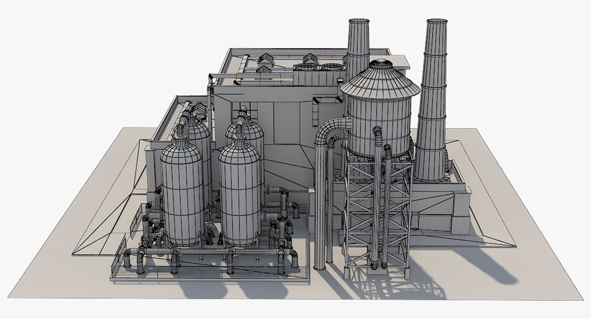 3D Factory Building - TurboSquid 1211456