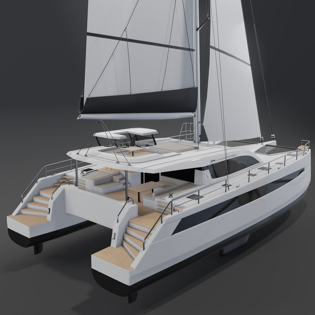 3D Privilege 580 3D Catamaran 3d Model MODERN DESIGN - TurboSquid 2259800