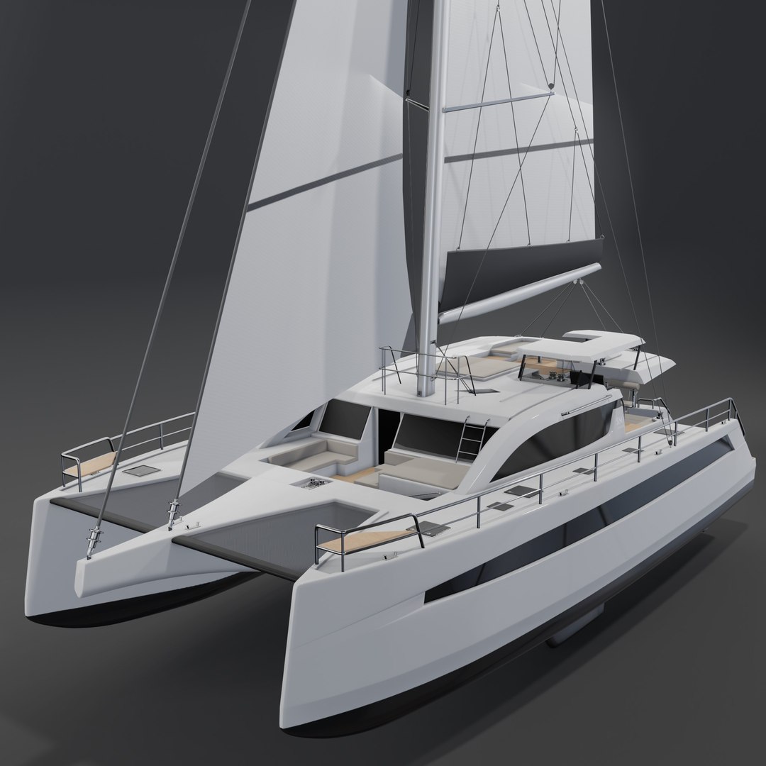 3D Privilege 580 3D Catamaran 3d Model MODERN DESIGN - TurboSquid 2259800