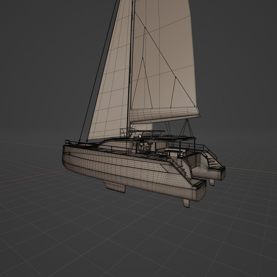 3D Privilege 580 3D Catamaran 3d Model MODERN DESIGN - TurboSquid 2259800